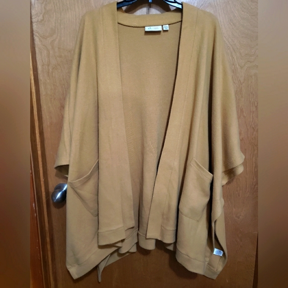 Denim&Co | Jackets & Coats | Denim Company Fleece Shawcape | Poshmark